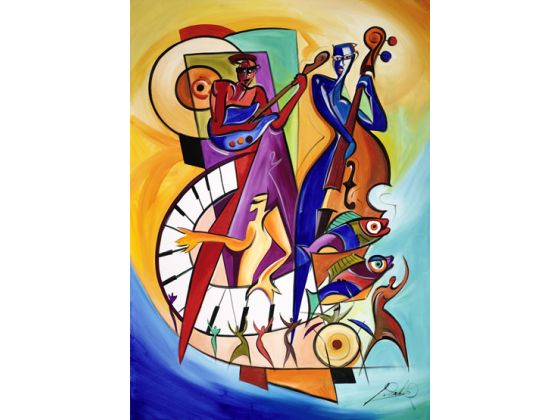 Alfred Gockel 2011 Jazz Festival Official Artist - Park West Gallery