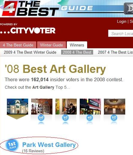 Channel 4 Announces '08 Best Art Gallery - Park West Gallery
