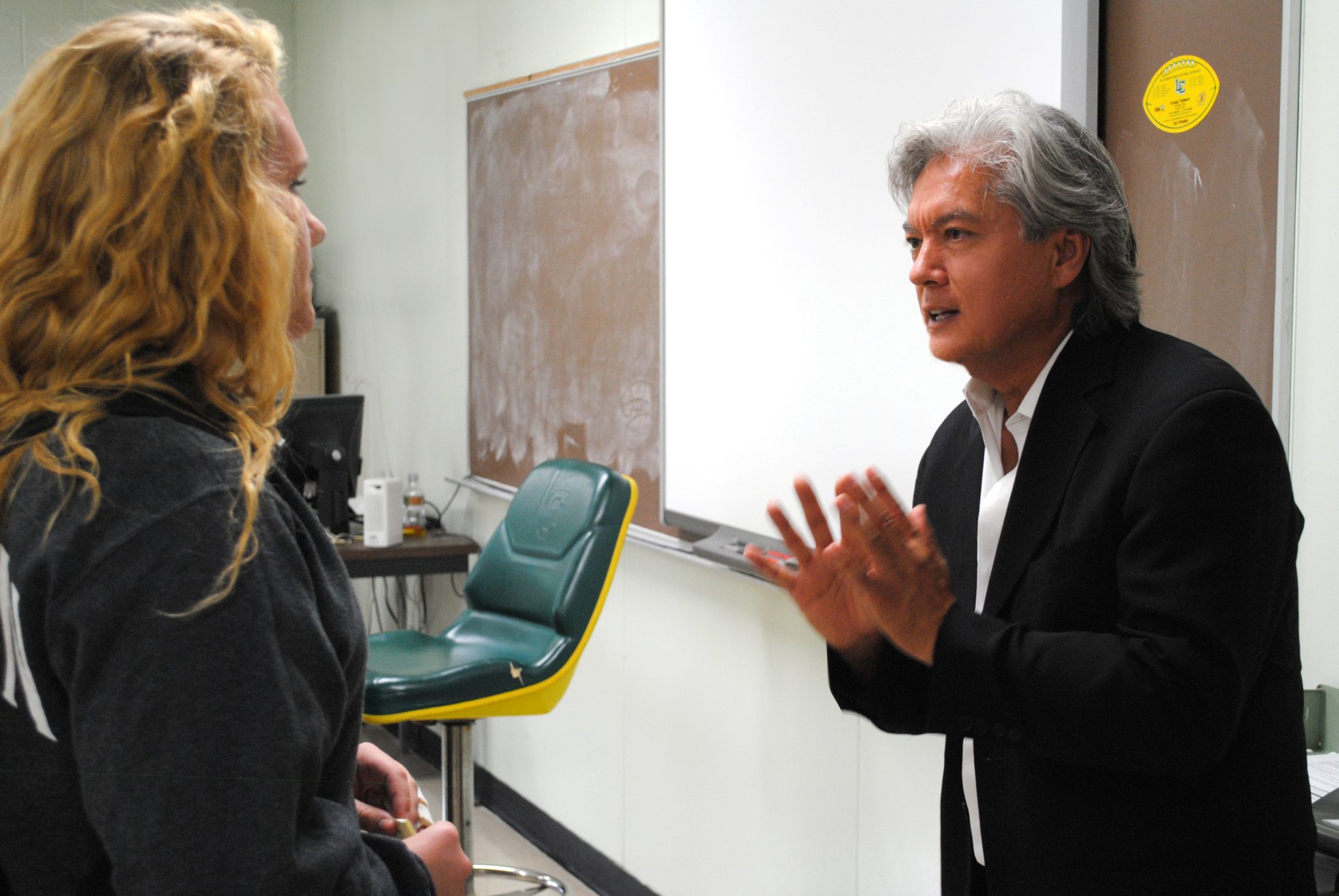 Dominic Pangborn visits alma mater to talk about his art and exhibit ...