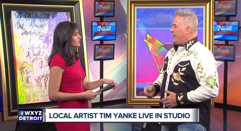 Tim Yanke Talks Art and Giving Back on WXYZ Detroit - Park West Gallery