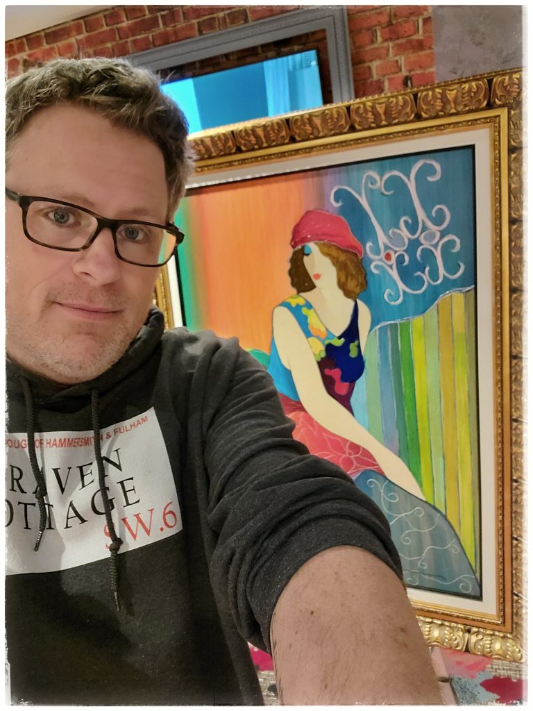jeff-bogle-and-colorful-pose - Park West Gallery