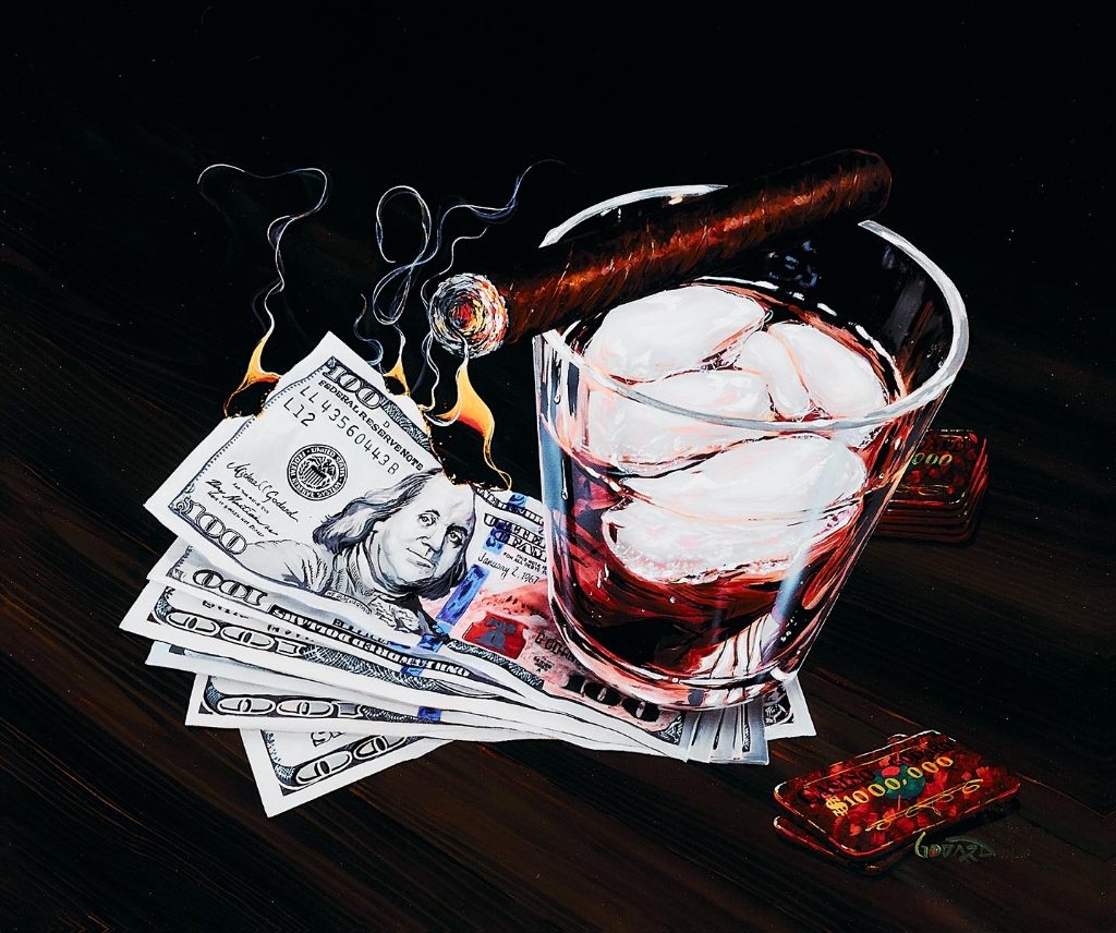 Michael Godard Paintings: Rock Star Artistic Influences