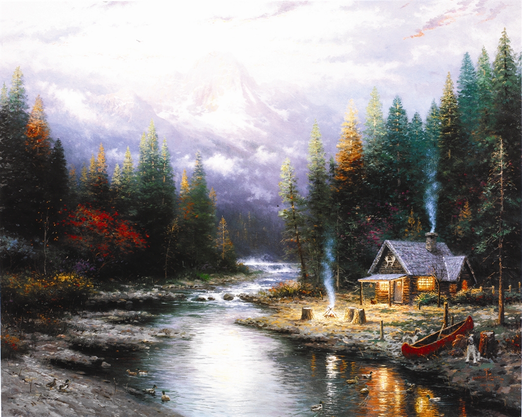 Thomas Kinkade - The "Painter of Light" at Park West Gallery