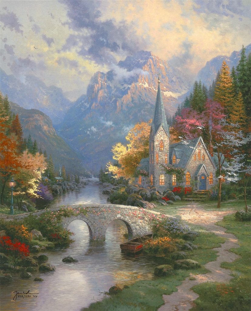 Thomas Kinkade - The "Painter of Light" at Park West Gallery