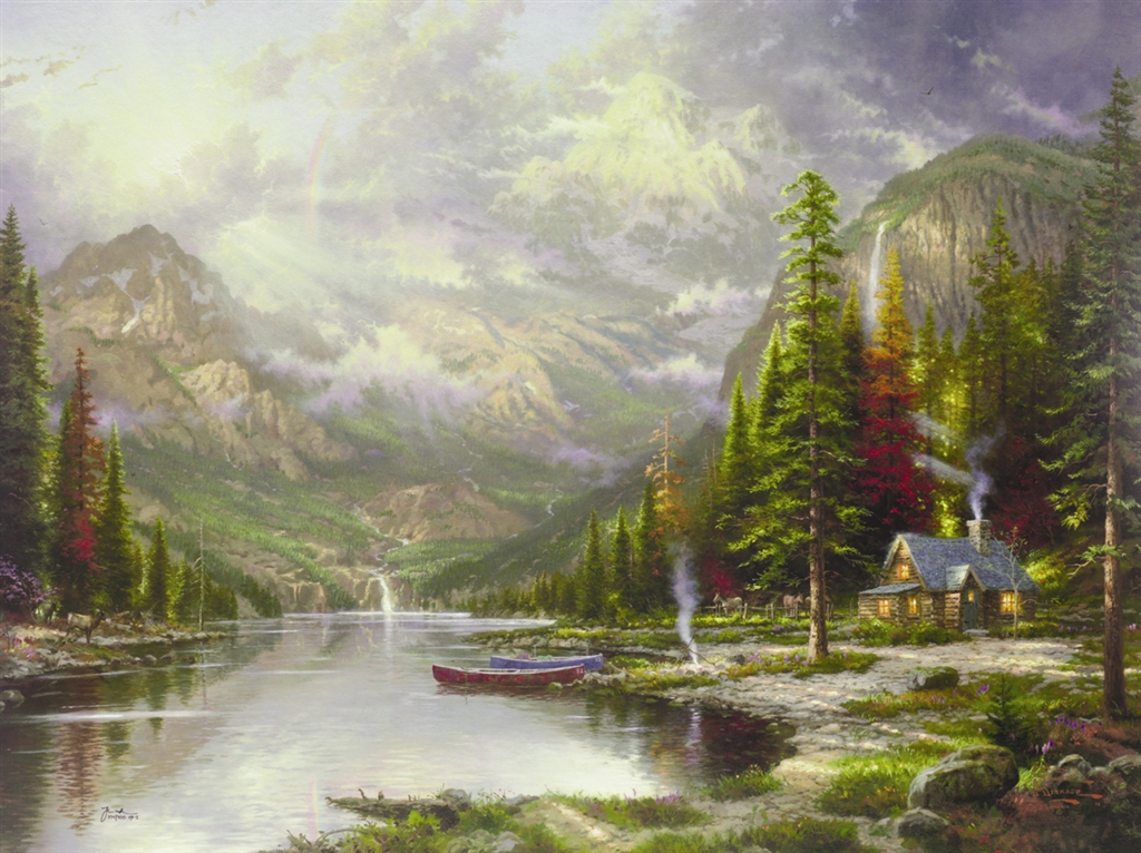Thomas Kinkade - The "Painter of Light" at Park West Gallery