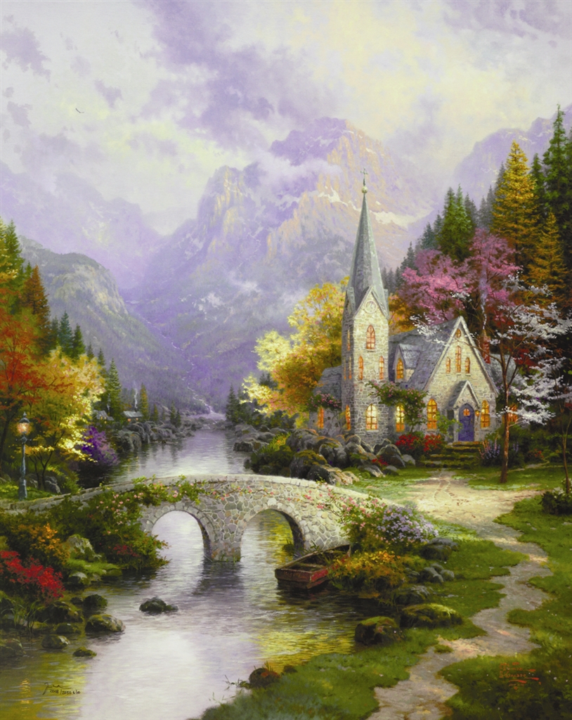 Thomas Kinkade - The "Painter of Light" at Park West Gallery